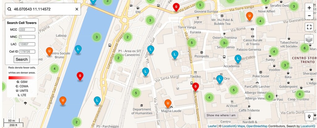 Position tower 4G - The OpenCelliD Community